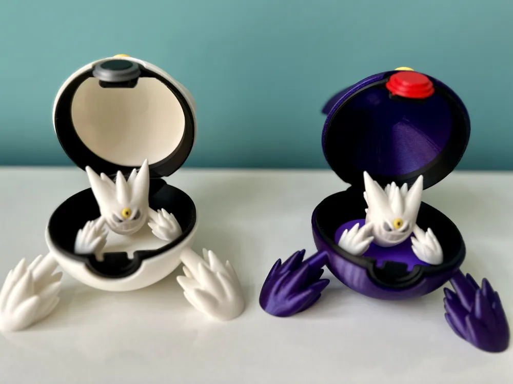 Mega Gengar Ball - Pokemon - Pokeball Functional by Torikami MakerWorld ...