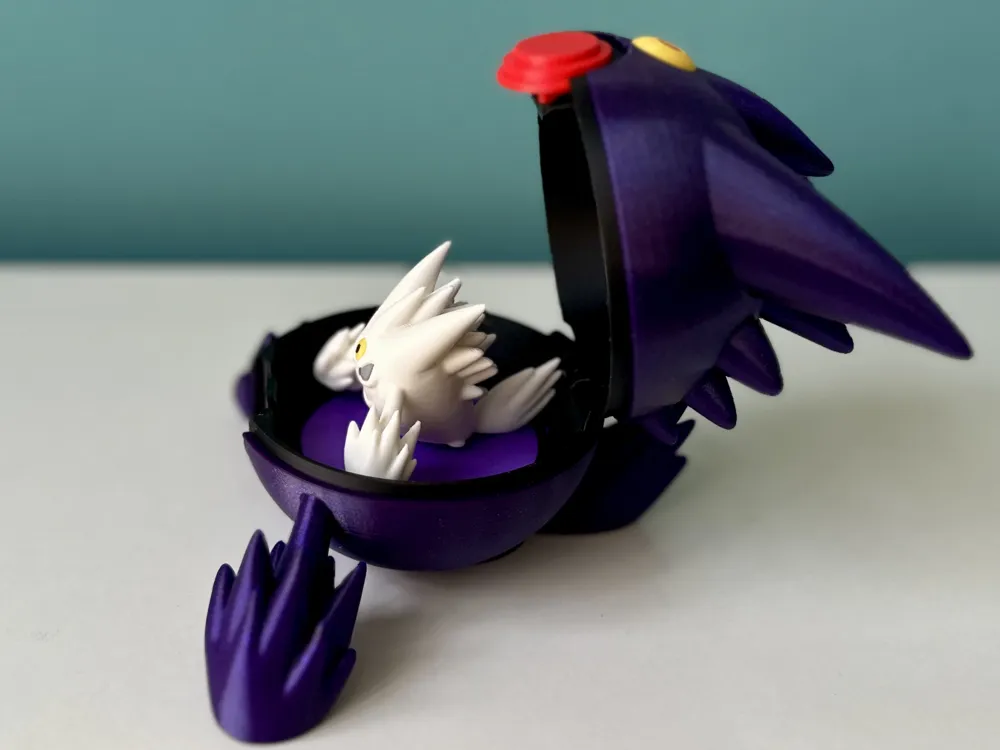 Mega Gengar Ball - Pokemon - Pokeball Functional by Torikami MakerWorld ...