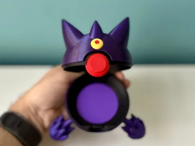 Mega Gengar Ball - Pokemon - Pokeball Functional by Torikami MakerWorld ...