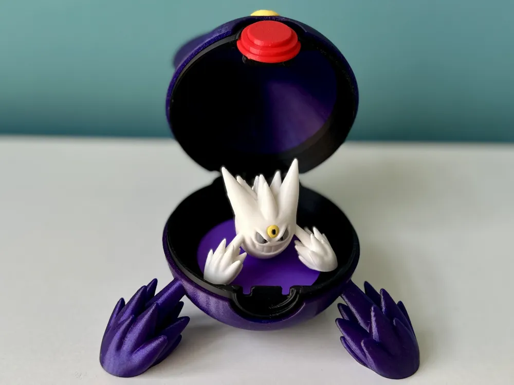Mega Gengar Ball - Pokemon - Pokeball Functional by Torikami MakerWorld ...