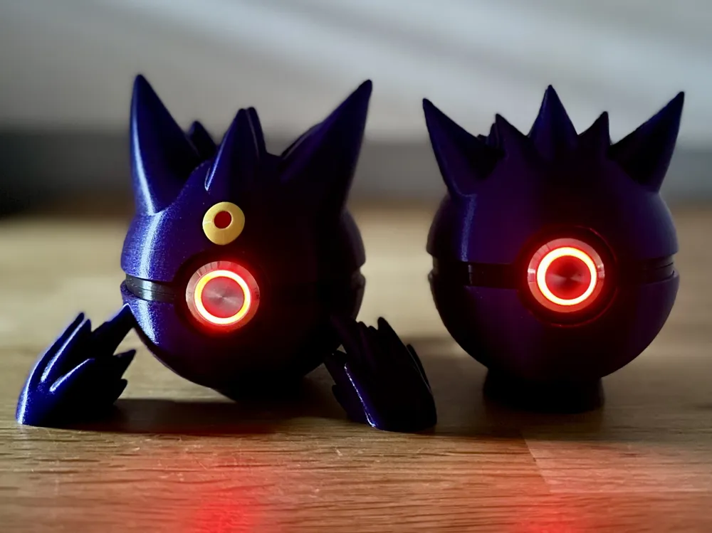 Mega Gengar Ball - Pokemon - Pokeball Functional by Torikami MakerWorld ...