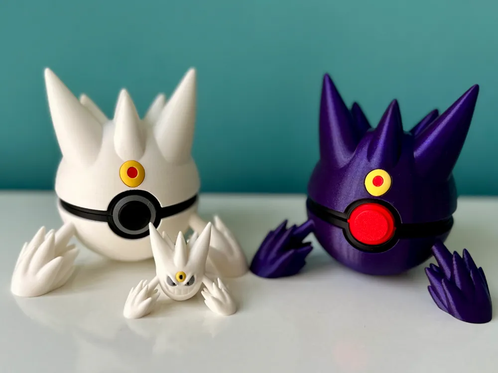 Mega Gengar Ball - Pokemon - Pokeball Functional by Torikami MakerWorld ...