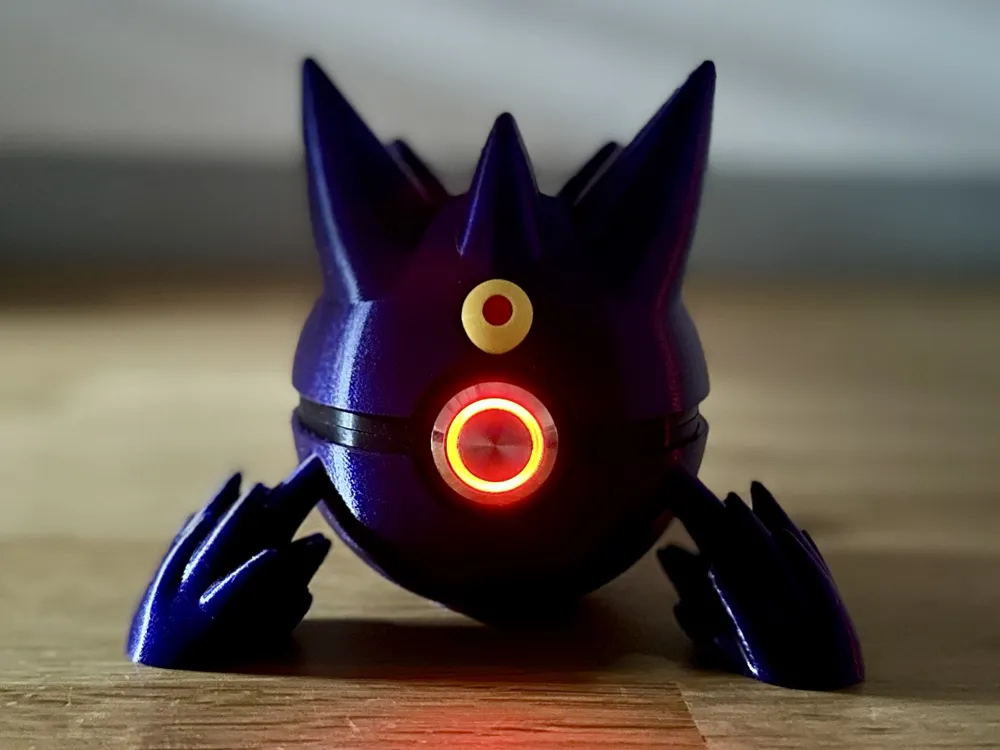 Mega Gengar Ball - Pokemon - Pokeball Functional by Torikami MakerWorld ...
