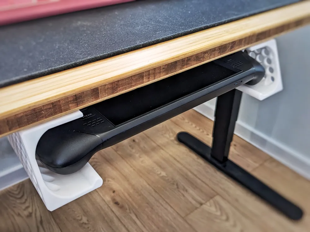 Steam Deck Under Desk Mount - Free 3D Print Model - MakerWorld