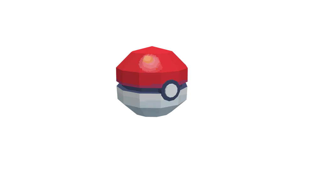 Low Poly Poké Ball by MrHaz - MakerWorld