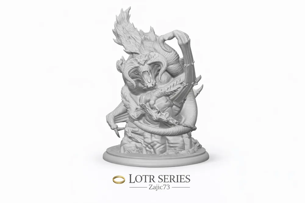 BALROG (Lord of The Rings - LOTR) - Free 3D Print Model - MakerWorld