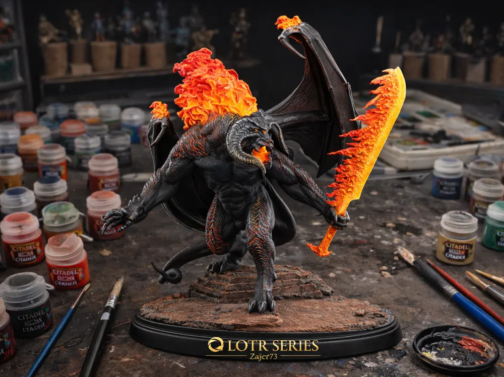 BALROG (Lord of The Rings - LOTR) - Free 3D Print Model - MakerWorld