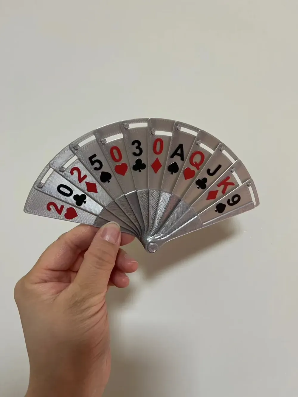 Customizable Car Relocation Number Poker Fan by 不收竹屎 - MakerWorld