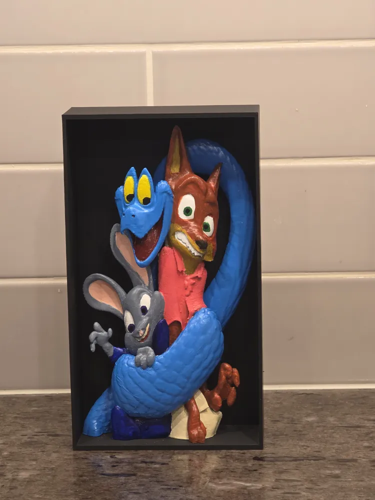 zootopia 2 book nook - Free 3D Print Model - MakerWorld