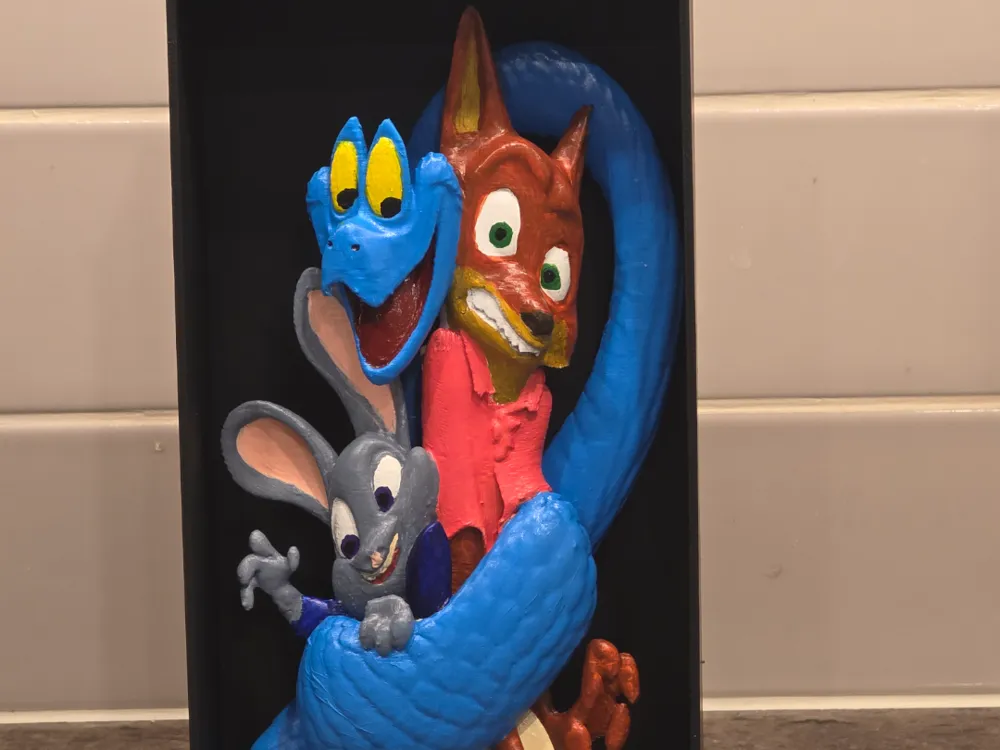 zootopia 2 book nook - Free 3D Print Model - MakerWorld