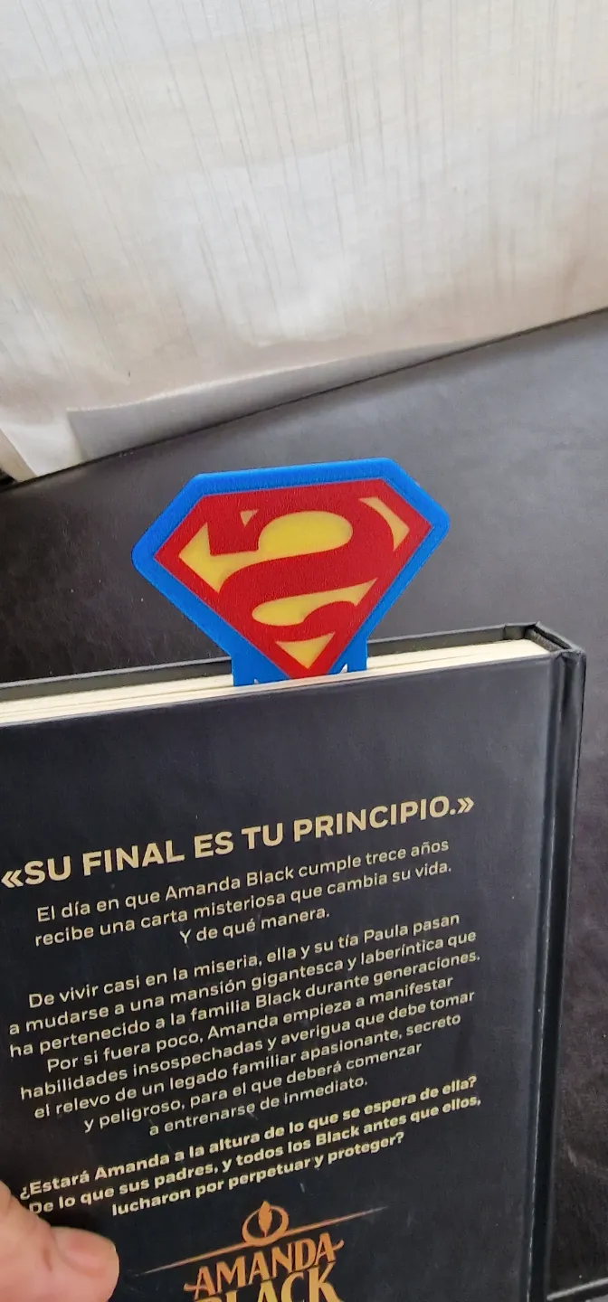SUPERMAN bookmark Marcador libros SUPERMAN by darvil66 - MakerWorld