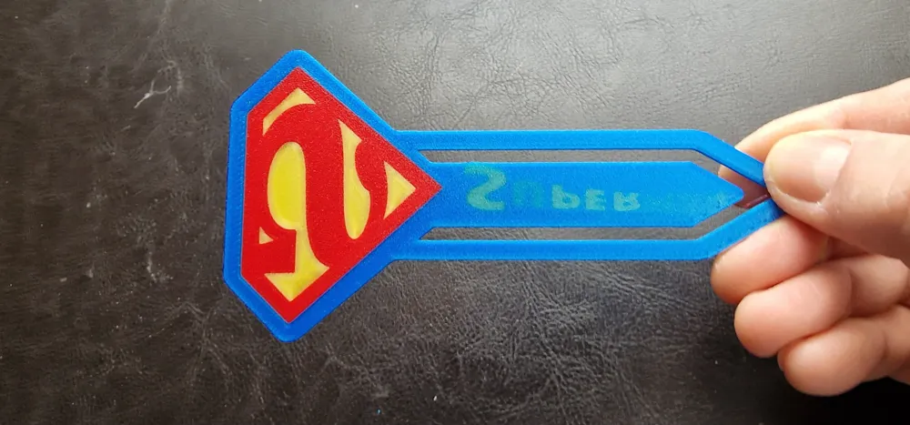 SUPERMAN bookmark Marcador libros SUPERMAN by darvil66 - MakerWorld