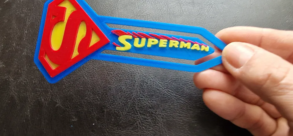SUPERMAN bookmark Marcador libros SUPERMAN by darvil66 - MakerWorld