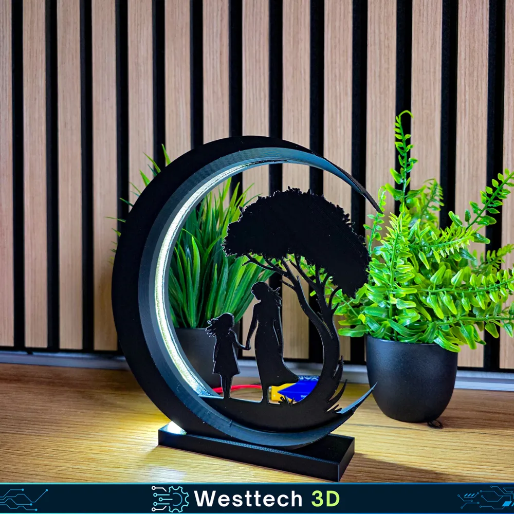 Moon Stand-Up Mother and Daughter by Westtech 3D MakerWorld: Download Free 3D Models