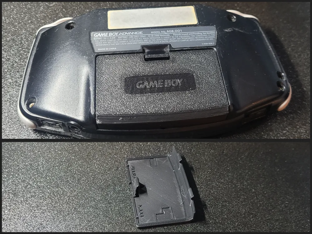 Game Boy Advance Battery Cover by CottonsCreations MakerWorld: Download ...