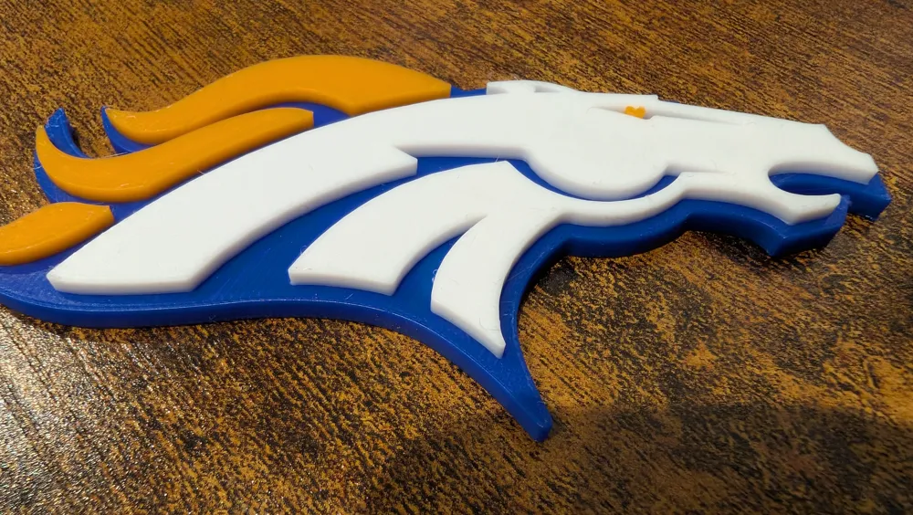 Denver broncos Fridge Magnet - Free 3D Print Model - MakerWorld