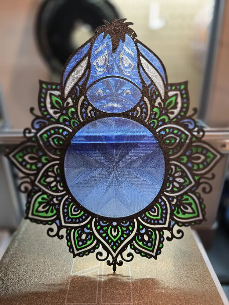 Eeyore Themed Stained Glass by Killians82 MakerWorld: Download Free 3D ...