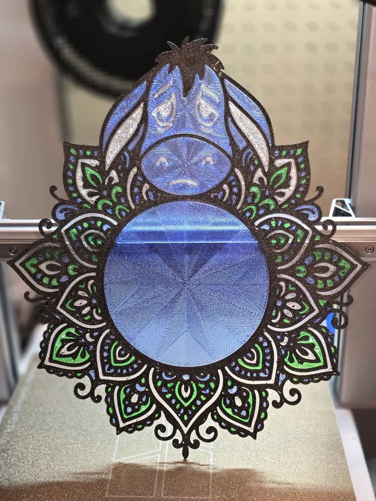 Eeyore Themed Stained Glass by Killians82 MakerWorld: Download Free 3D ...