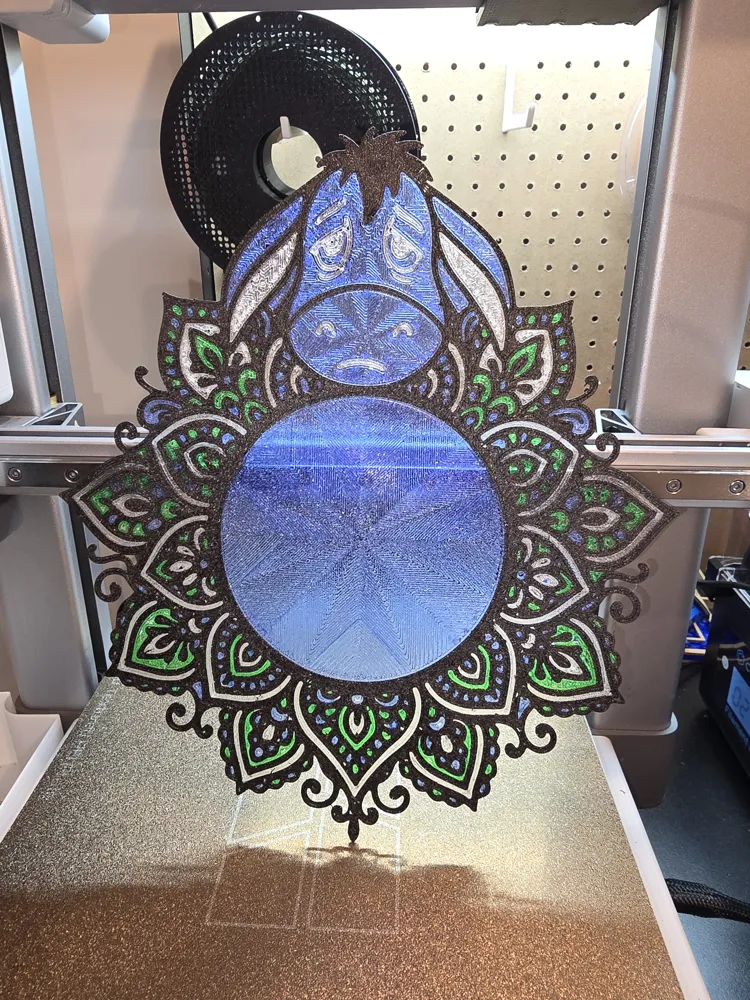 Eeyore Themed Stained Glass by Killians82 MakerWorld: Download Free 3D ...