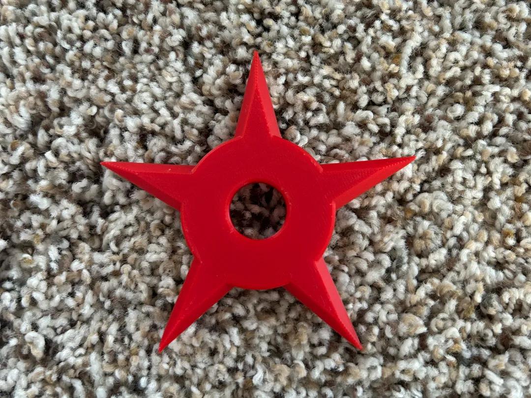 Throwing Star Print in Place - Free 3D Print Model - MakerWorld
