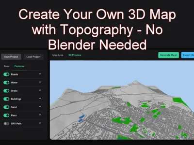 3D Map Maker - Generate Map with Topography by Wadye MakerWorld ...