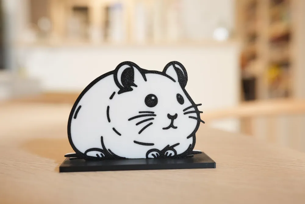 2D sitting hamster by youjin.fox - MakerWorld