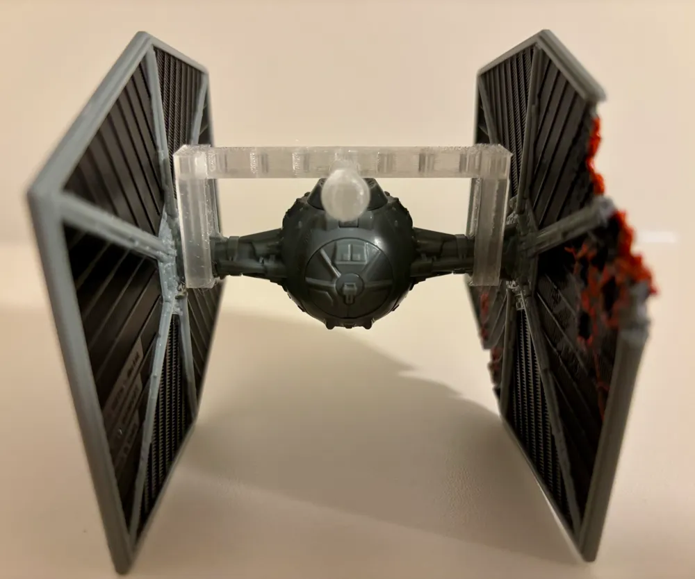 Star Wars MGS Tie Fighter Custom Stand - Posable by CT-1226 - MakerWorld