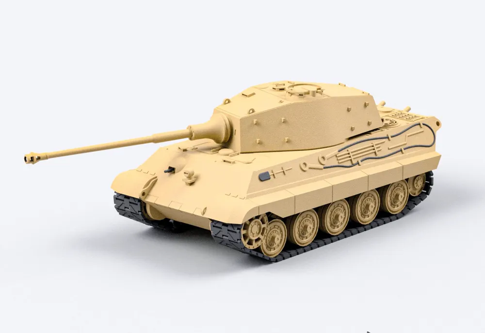 Tiger II 1:35 fully 3D printed model tank - Free 3D Print Model ...