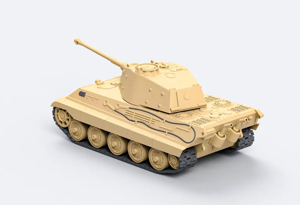 Tiger II 1:35 voll 3D gedrucktes Modellpanzer von mikolaj.mazik ...