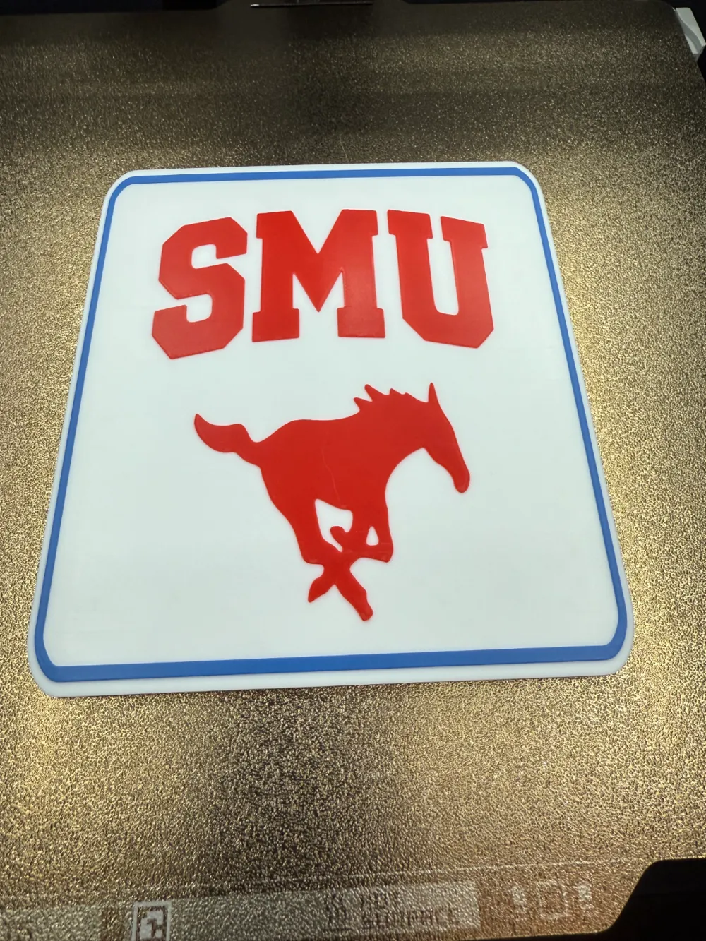 SMU Mustangs sign for wall/fridge/door by 3Dprinting4fun - MakerWorld
