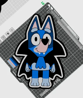 Bluey Halloween Vampire Lightbox by svest1466 - MakerWorld