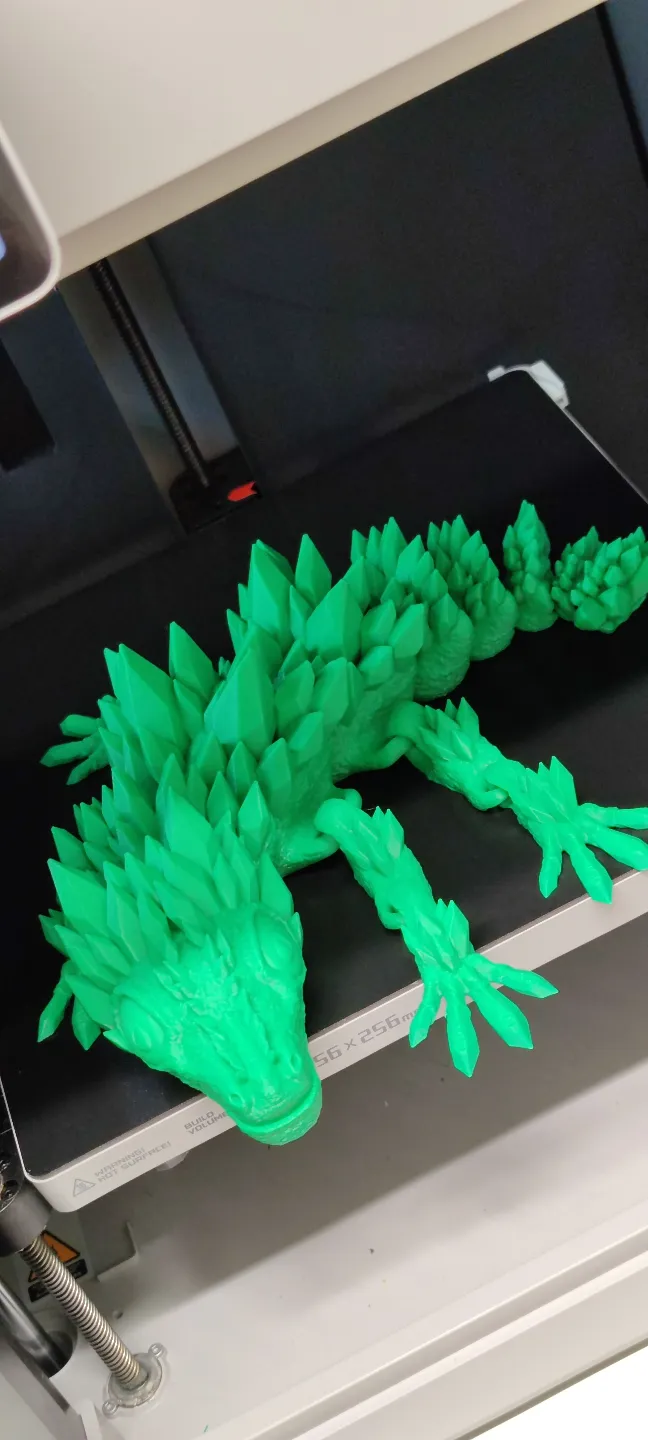 Crystal flexi dragon- short by uni3Dworld - MakerWorld