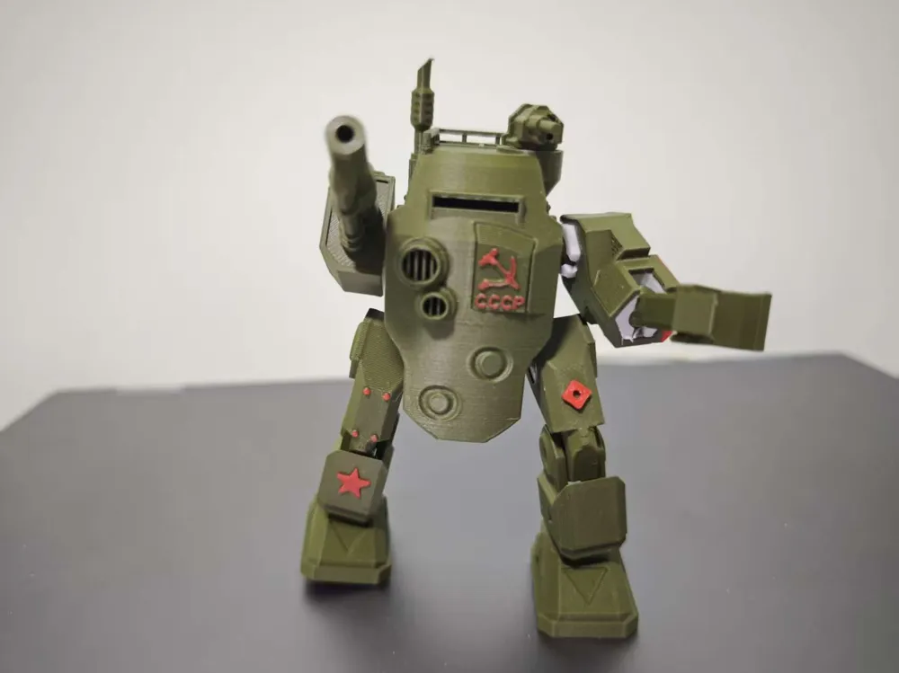 Soviet T-340-85 Walking Tank (Fully Articulated) - Free 3D Print Model ...