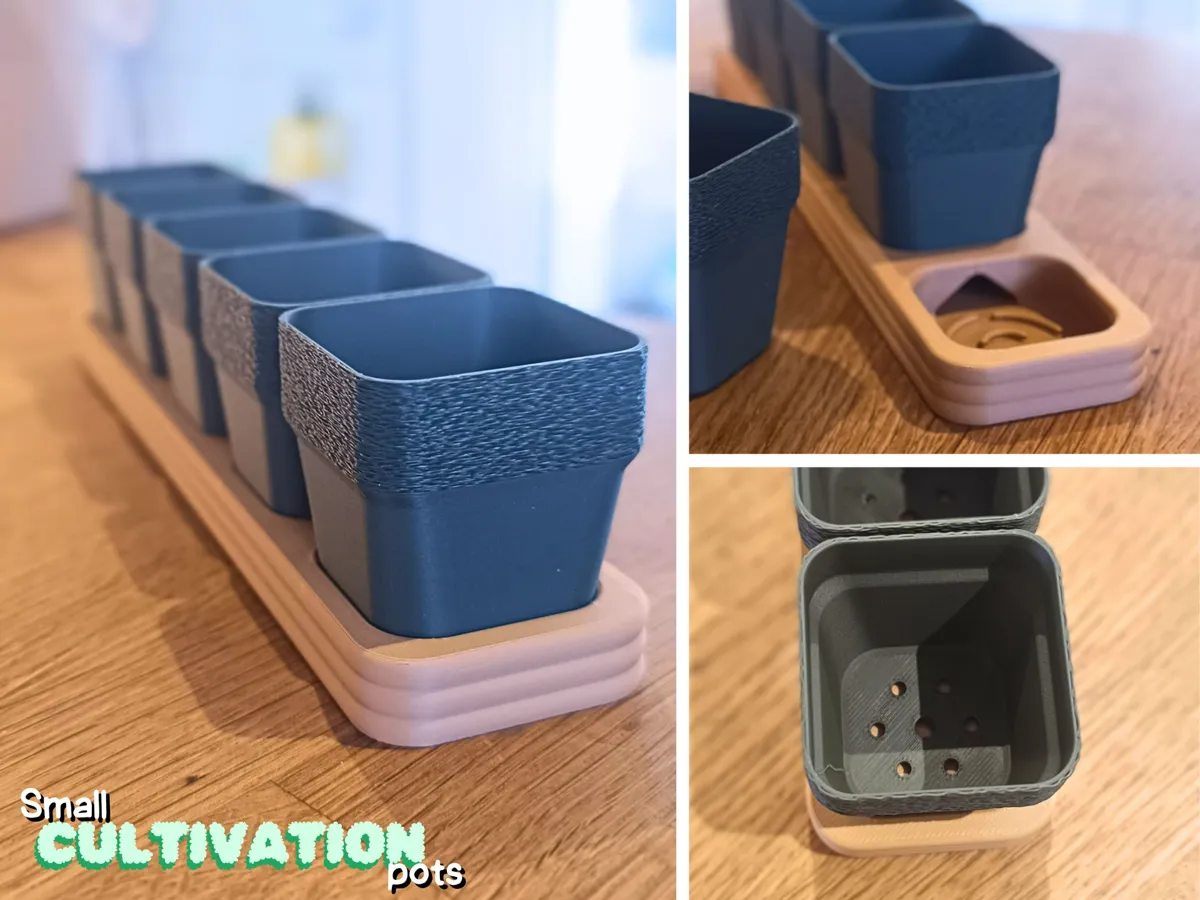 small cultivation pots - Free 3D Print Model - MakerWorld