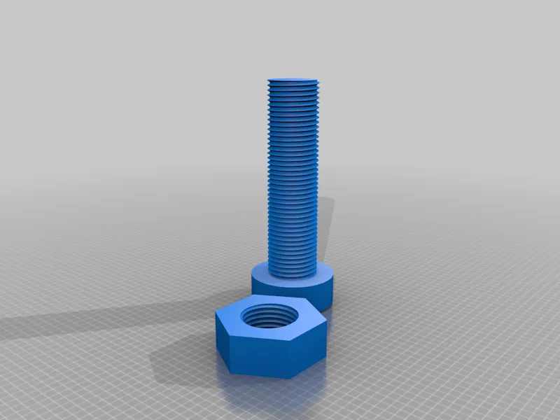 Threaded screw(it works) by Printingthecity - MakerWorld