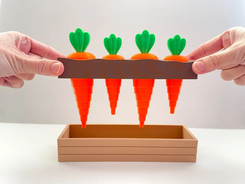 Carrot Garden Layered Fidget Toy by TheDev - MakerWorld