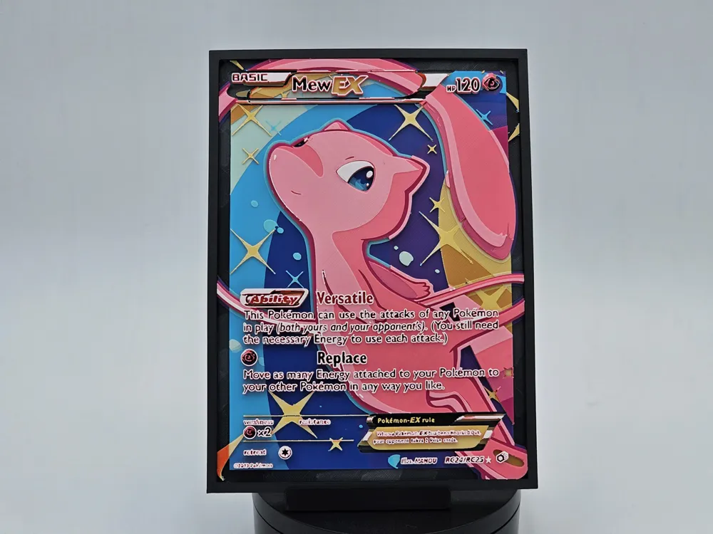 Mew EX #RC24 Pokemon Legendary Treasures Hueforge by Loki MakerWorld ...