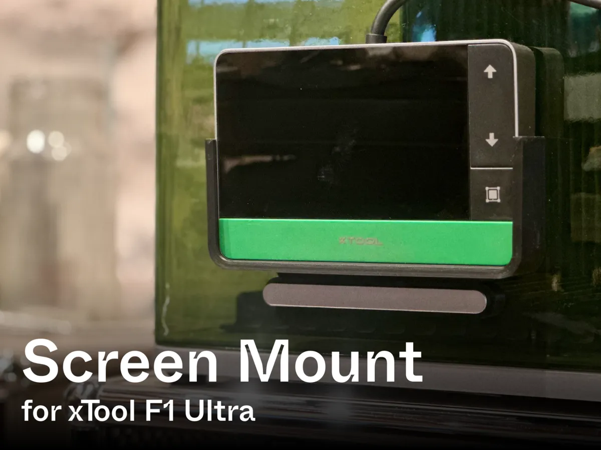 Clip-on Screen Mount for xTool F1 Ultra - Free 3D Print Model - MakerWorld