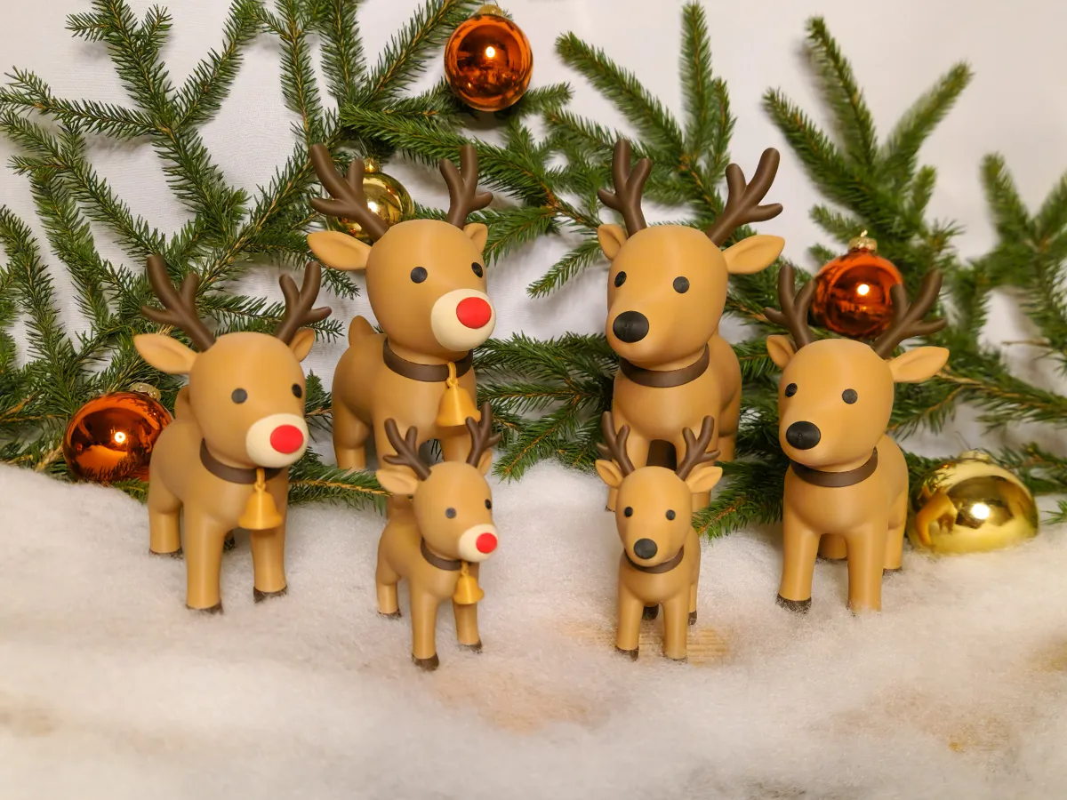 Reindeer – two variants - No AMS - Free 3D Print Model - MakerWorld