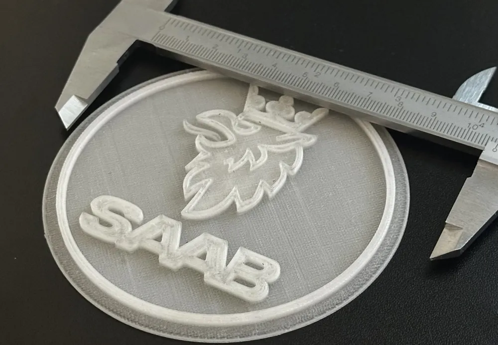 SAAB logo coaster - Free 3D Print Model - MakerWorld