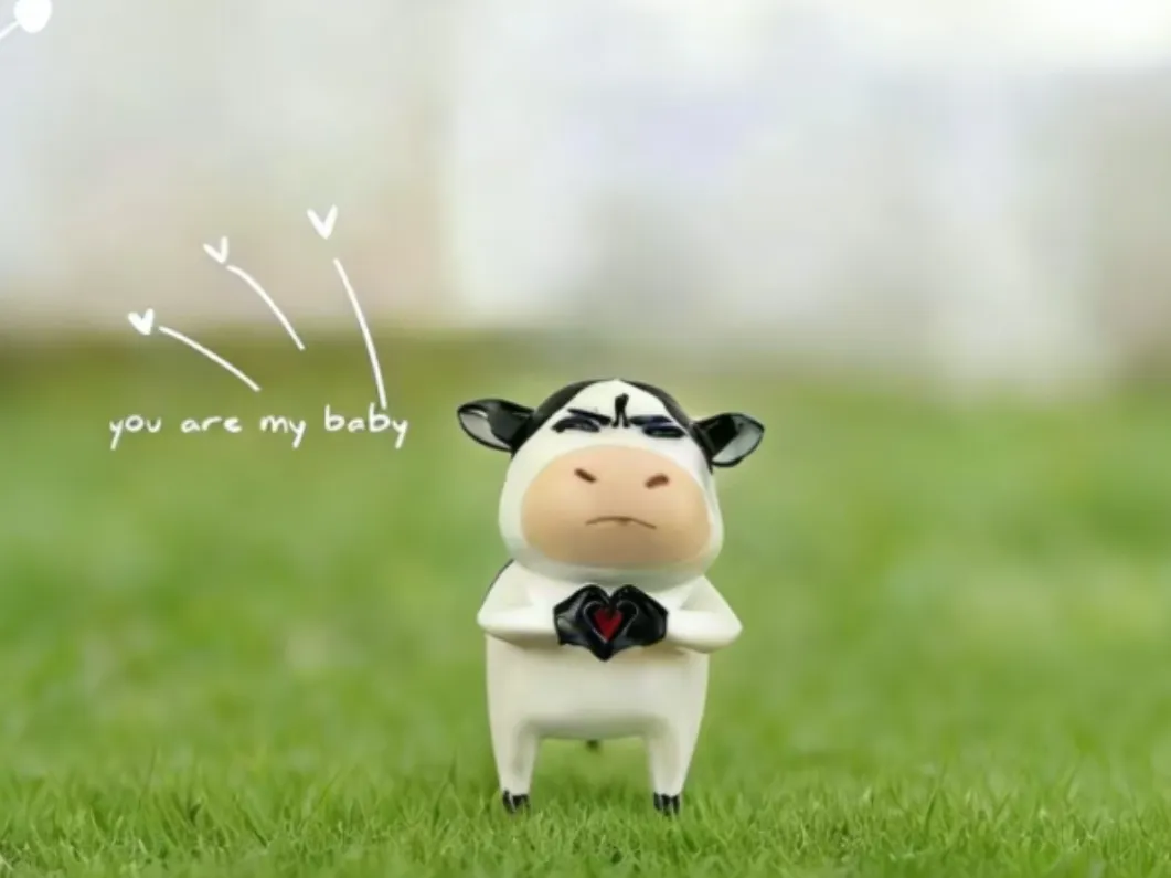 Pasture Cow Heart Finger Heart Valentine - Free 3D Print Model - MakerWorld