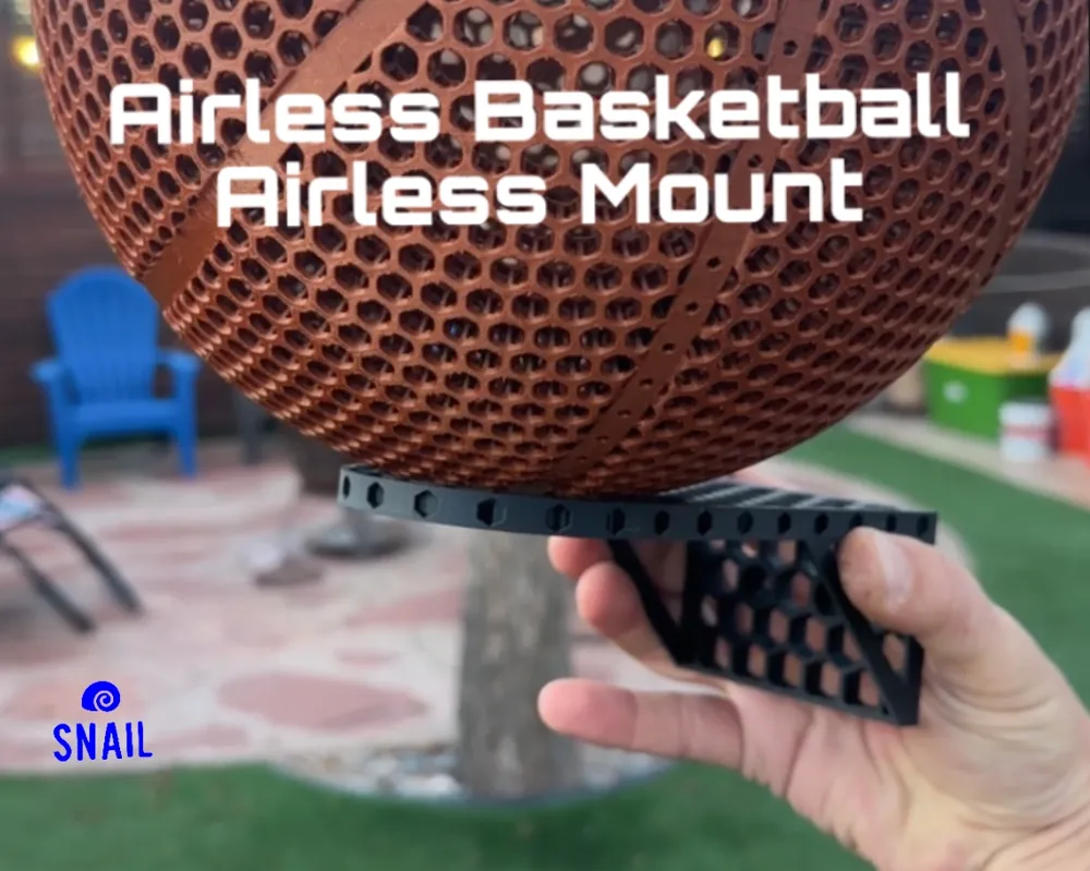 Airless Basketball Airless Mount by Snail - MakerWorld
