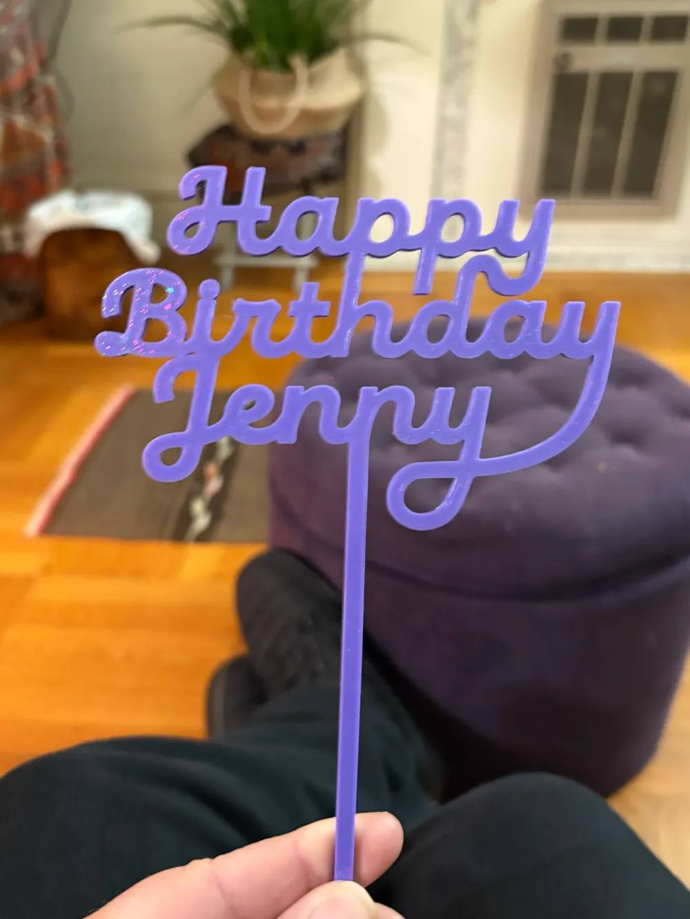 Jenny Birthday Cake Topper - Free 3D Print Model - MakerWorld