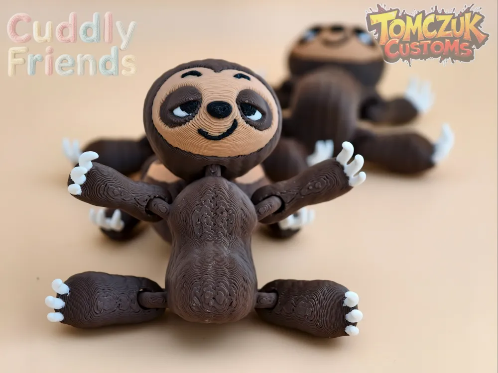 Sleepy Sloth - Cuddly Friends Series by TomczukCustoms - MakerWorld