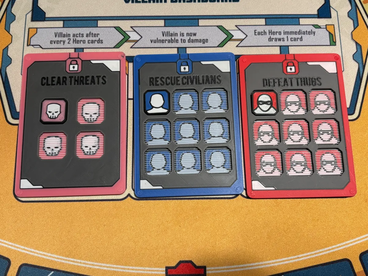 Marvel United (dual layered) Mission Cards - Free 3D Print Model ...