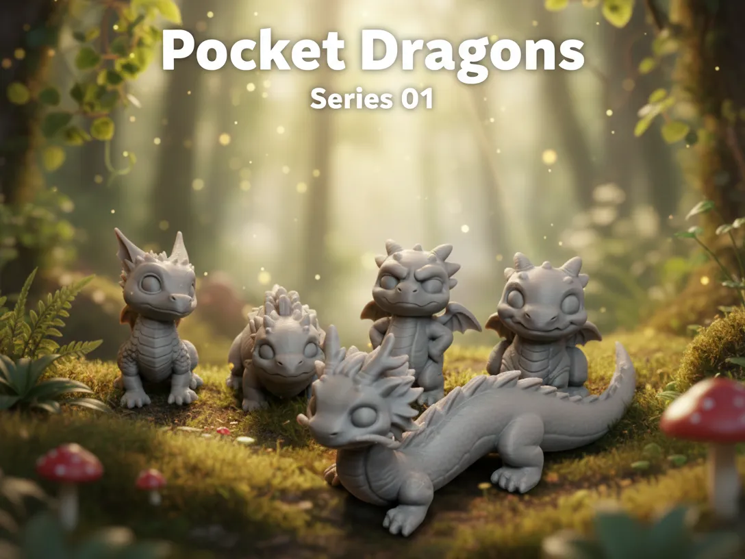 Pocket Dragons - Free 3D Print Model - MakerWorld