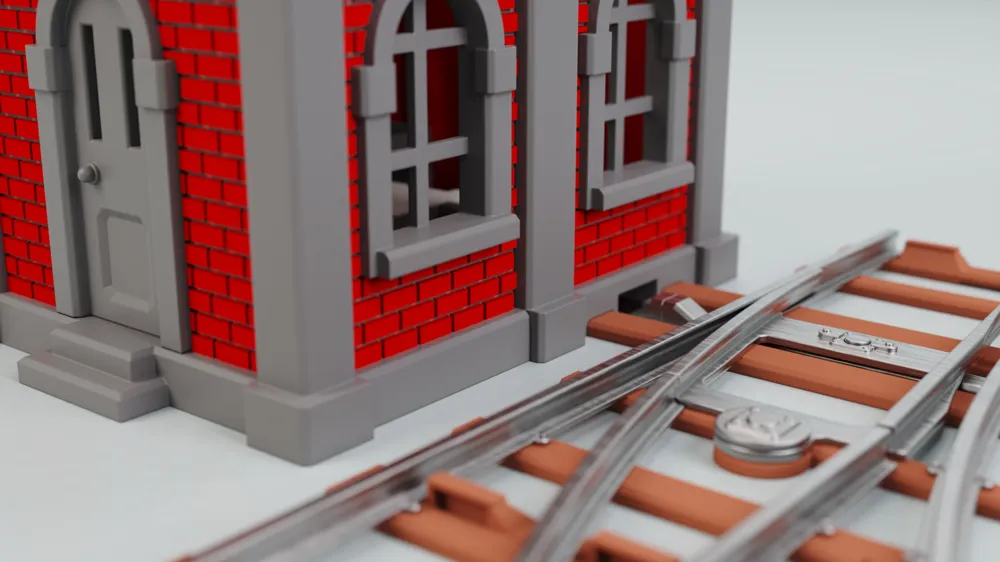 CyberExpress Train Track Switch - Free 3D Print Model - MakerWorld