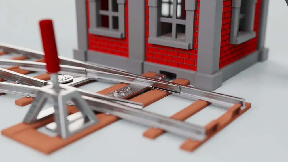 CyberExpress Train Track Switch - Free 3D Print Model - MakerWorld