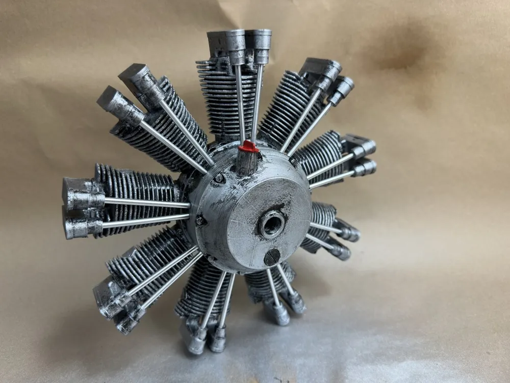 Decorative Radial Engine - Free 3D Print Model - MakerWorld