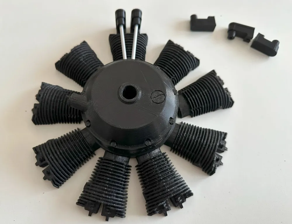 Decorative Radial Engine - Free 3D Print Model - MakerWorld